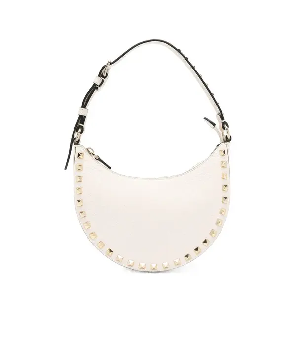 Valentino Garavani Rockstud Zip-up Tote Bag - White