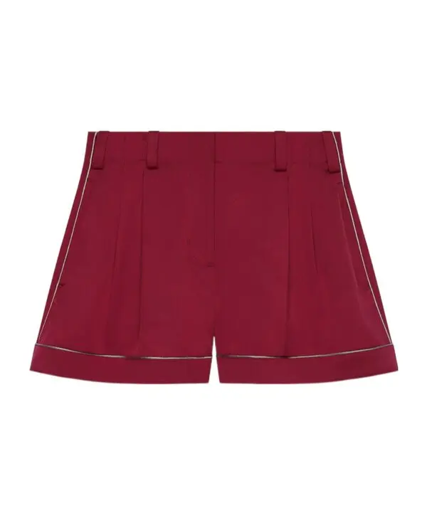 Givenchy Shorts In Silk - Red Cherry