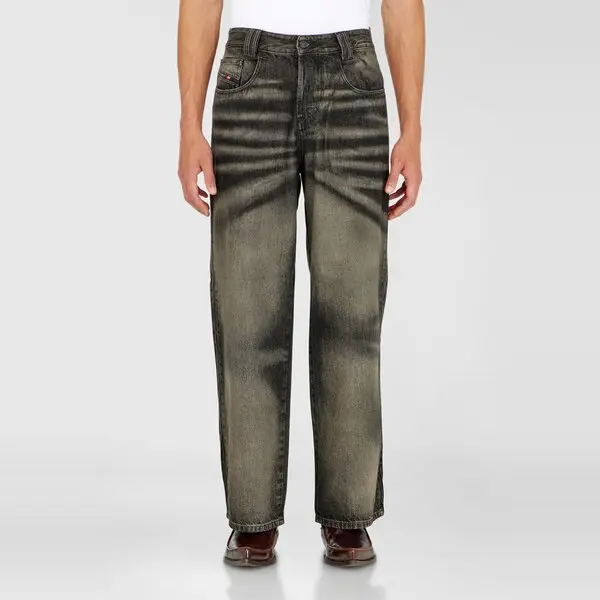 DIESEL® D-hakou High Waist Relaxed Jeans - Black