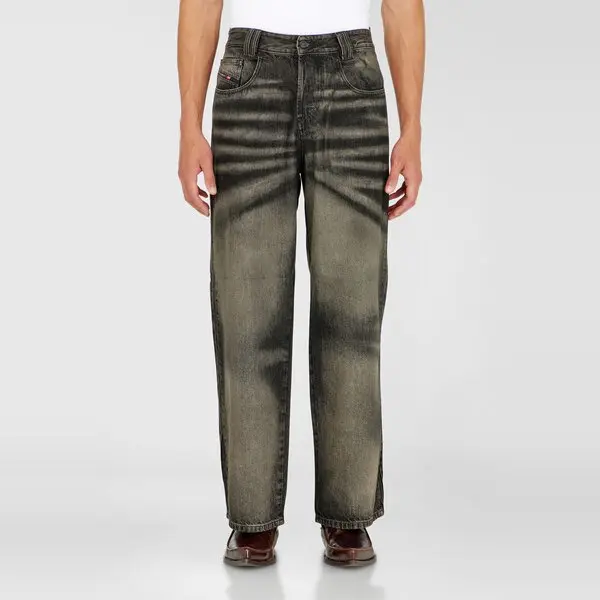 DIESEL® D-hakou High Waist Relaxed Jeans - Black