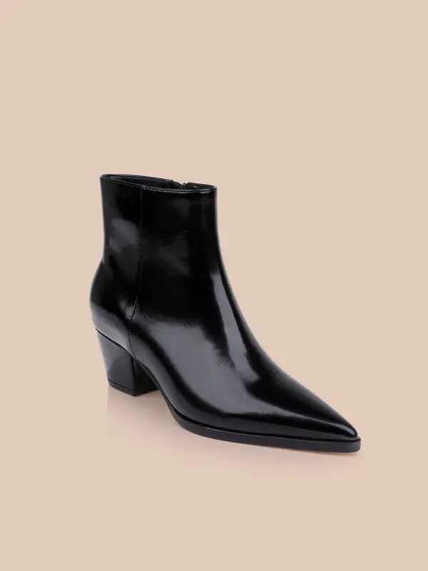 L'Agence Vesey Bootie - Black Leather