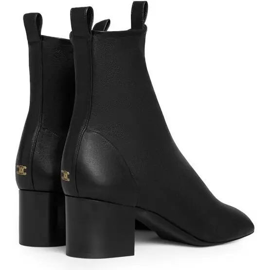 Celine Cheri Zipped Boot In Stretch Lambskin