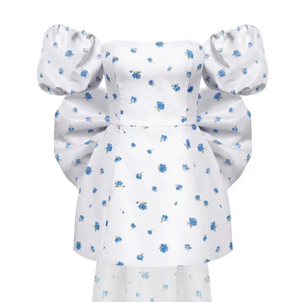 POST MERIDIEM Dressy Romper With Detachable Bow