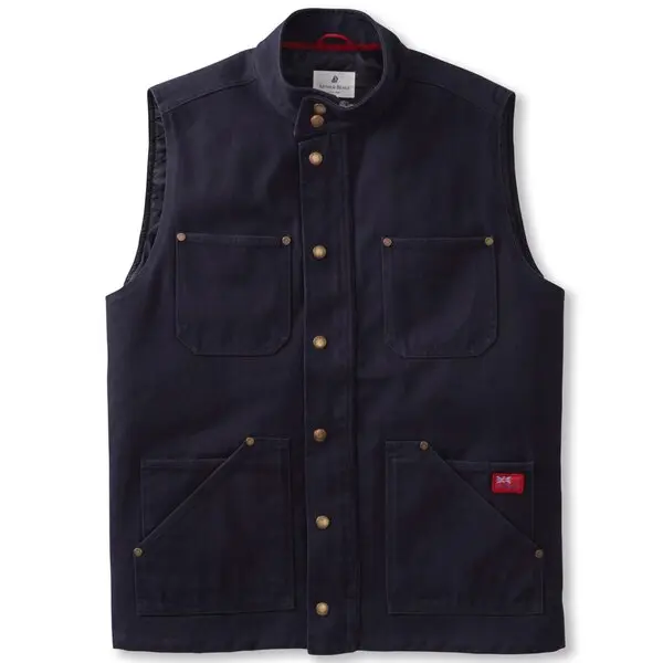 ARTHUR BEALE Canvas Gilet - Blue