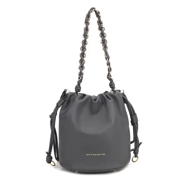 MKF COLLECTION - J'OMOR Paityn Bucket Bag Charcoal