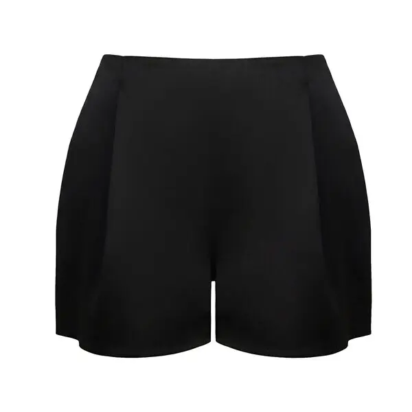 POST MERIDIEM Satin Mini Shorts