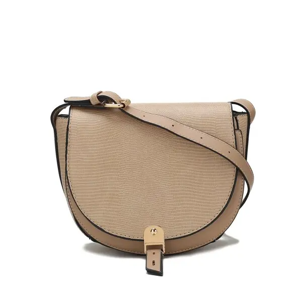 MKF COLLECTION - J'OMOR Neutrals Adalyn Embossed Crossbody Bag Taupe