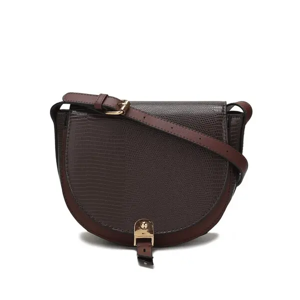 MKF COLLECTION - J'OMOR Adalyn Embossed Crossbody Bag Coffee