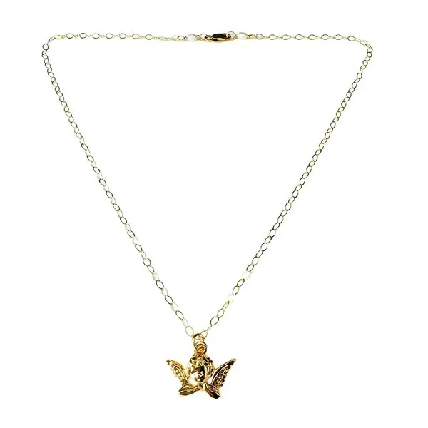 LEXI JEWELRY Golden Amorino Charm Necklace - Gold