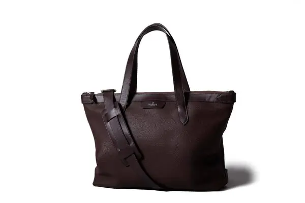 HARBER LONDON Everyday Shopper Bag In Caoba - Black/white