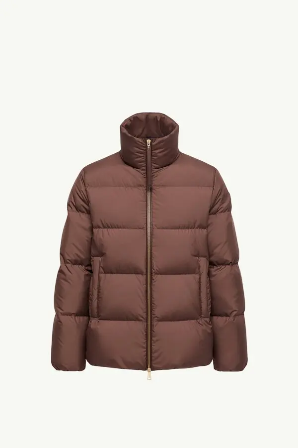 Moncler Vivantesse Short Down Jacket - Brown