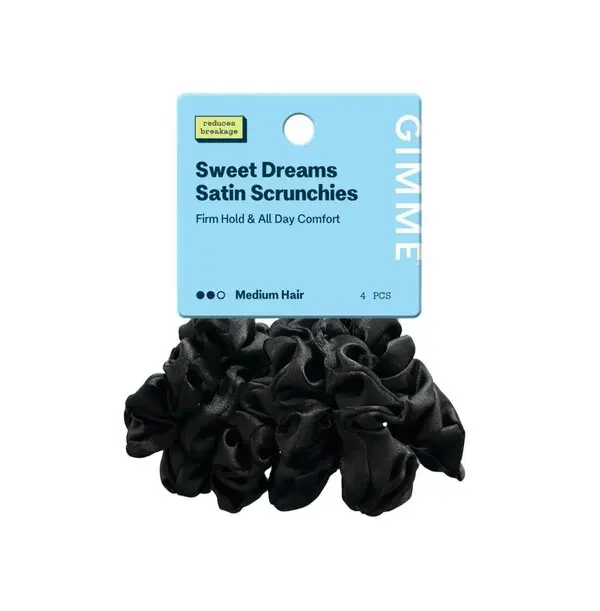 GIMME BEAUTY Medium Satin Scrunchies - No Color