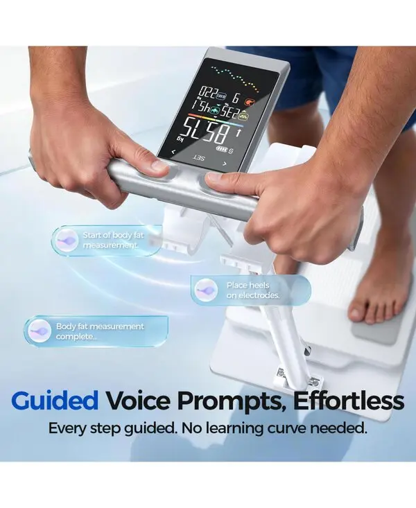 FED FITNESS 8-electrode Smart Body Fat Scale With Handheld Handle