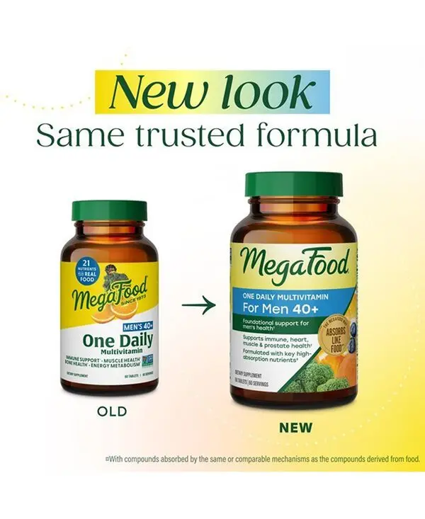 MEGAFOOD 40 Plus One Daily Multivitamin