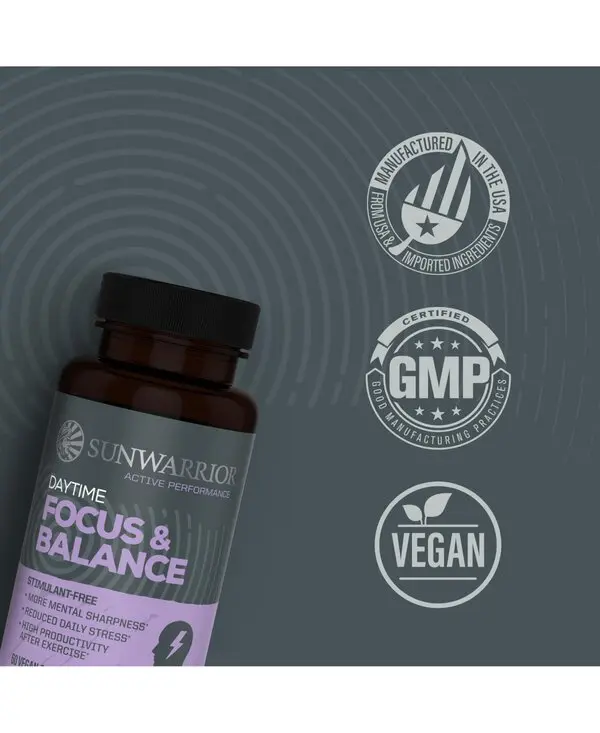 SUNWARRIOR Active Focus And Balance Capsules