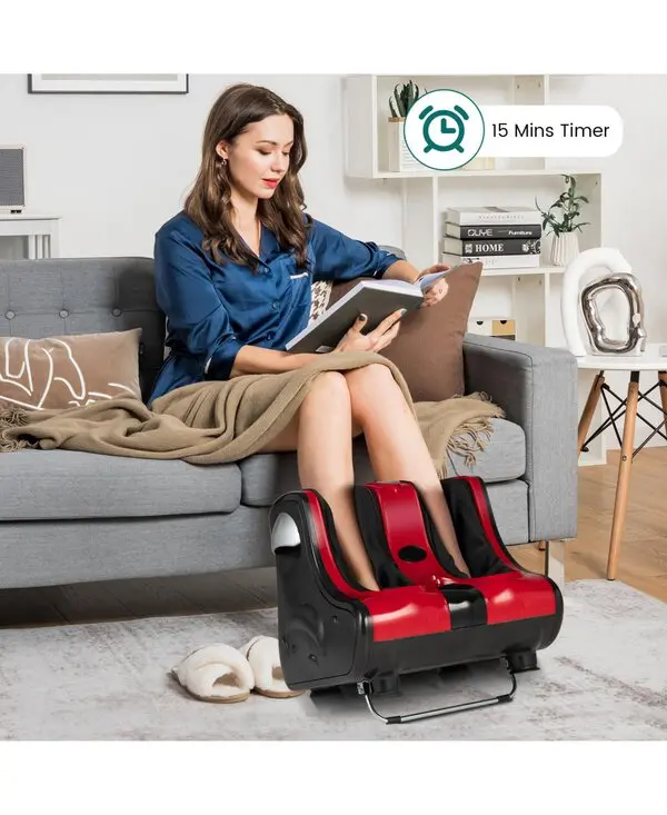ECOOSO Foot And Calf Massager With Heat Vibration Deep Kneading And Shiatsu