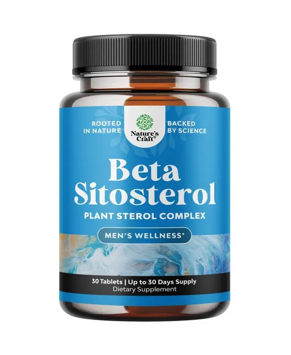 NATURE'S CRAFT Plant Sterols And Stanols Beta Sitosterol Supplement For
