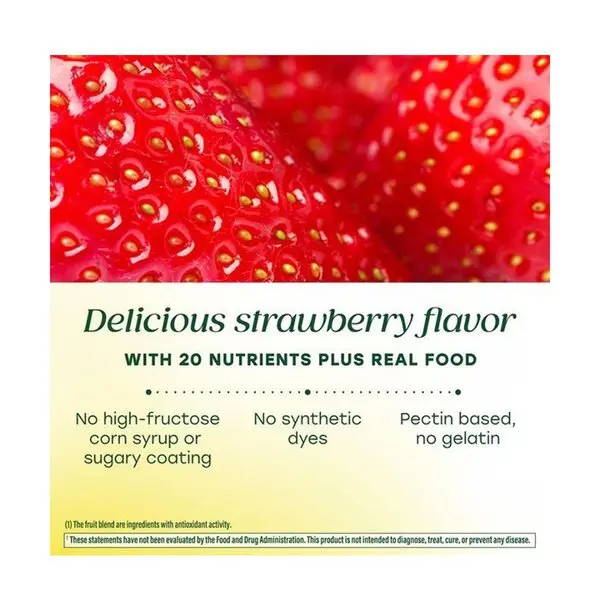 MEGAFOOD Whole Body Multi Gummies For 90 Strawberry Gummies