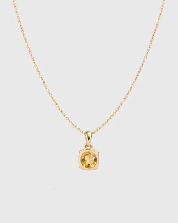 SOPHIE BLAKE Deco Drop Necklace Citrine