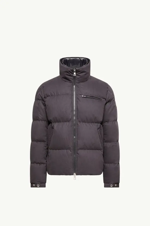 Moncler Isenviel Cotton Poplin Short Down Jacket - Blue