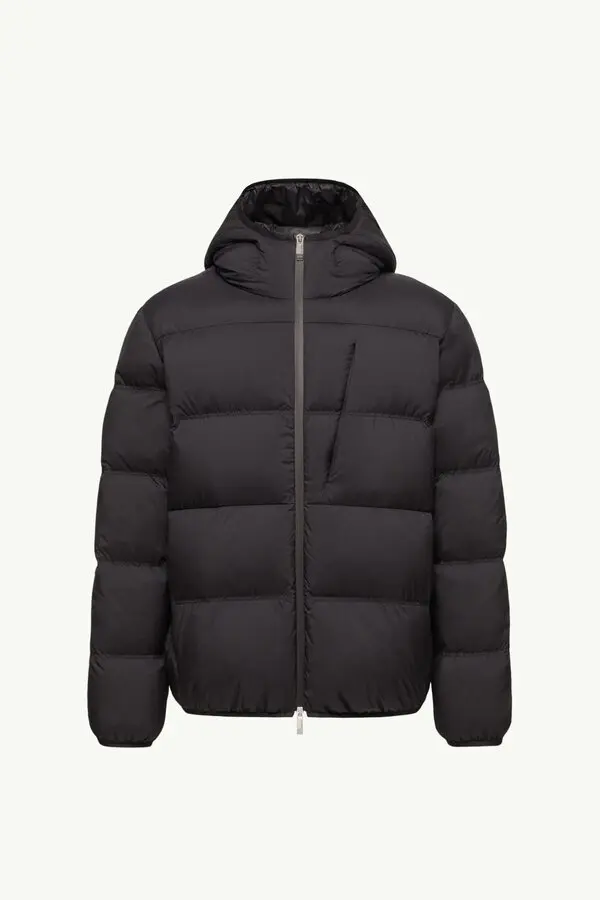 Moncler Poitevin Hooded Short Down Jacket - Black