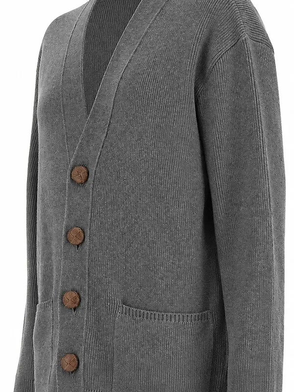 GOLDEN GOOSE Cardigan In Cotone Con Logo Sul Retro
