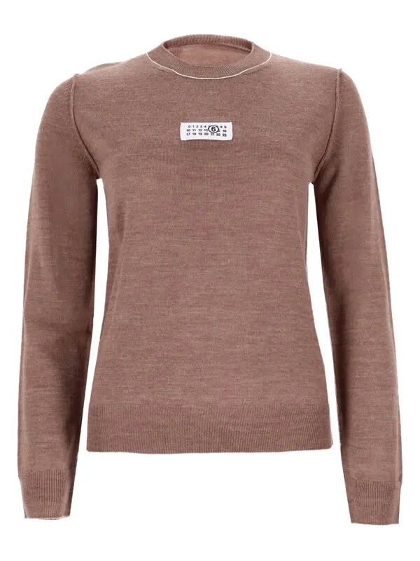 MAISON MARGIELA Maglia Con Patch Logo - Pink