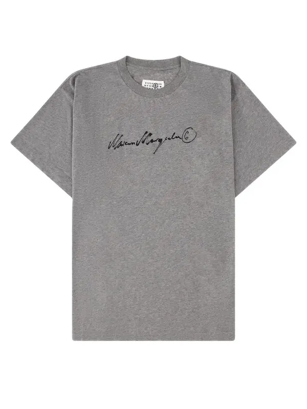 MAISON MARGIELA T-shirt Con Logo - Grey