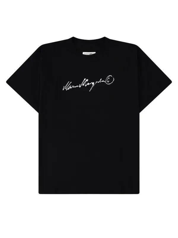 MAISON MARGIELA T-shirt Con Logo - Black