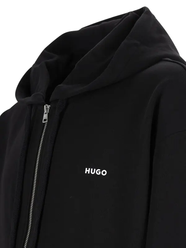 Hugo Felpa Con Zip E Logo