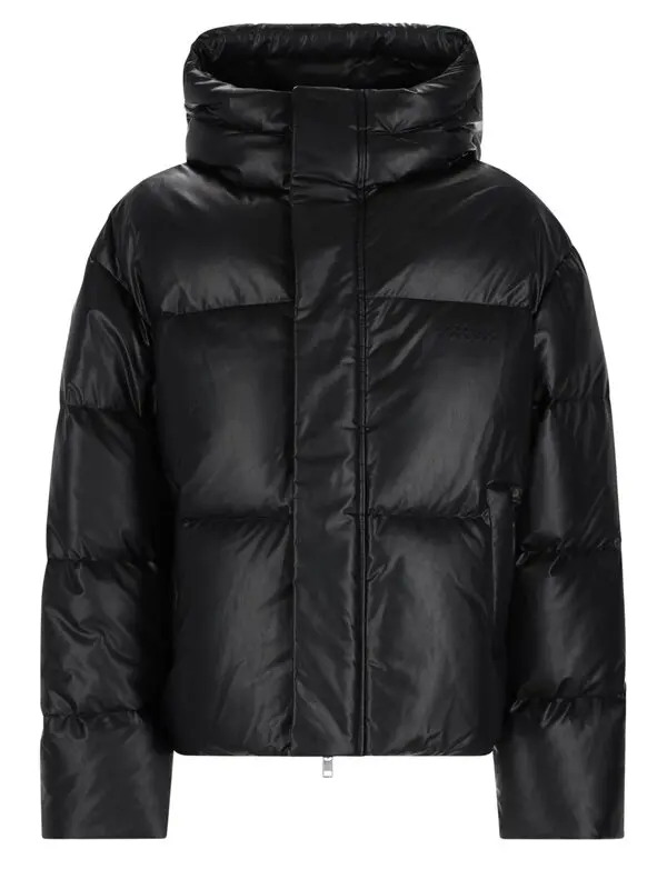 MAISON MARGIELA Piumino Con Cappuccio - Black