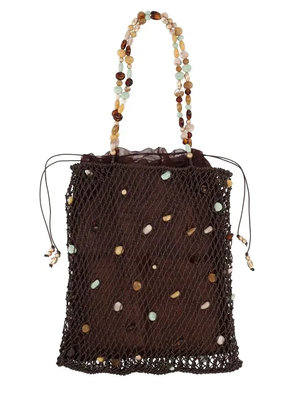 Cult Gaia Borsa Tote "mercier" Con Perline Decorative
