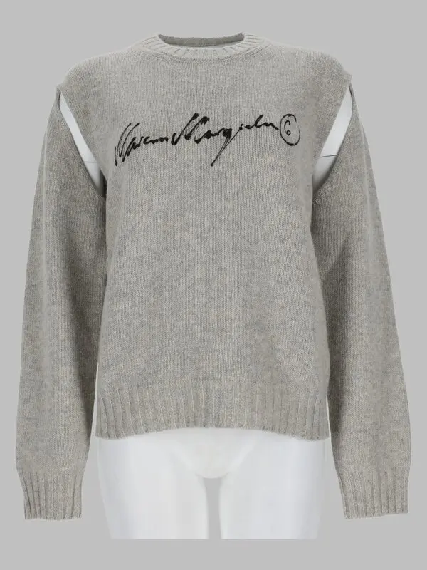 MAISON MARGIELA Maglia In Lana Con Logo