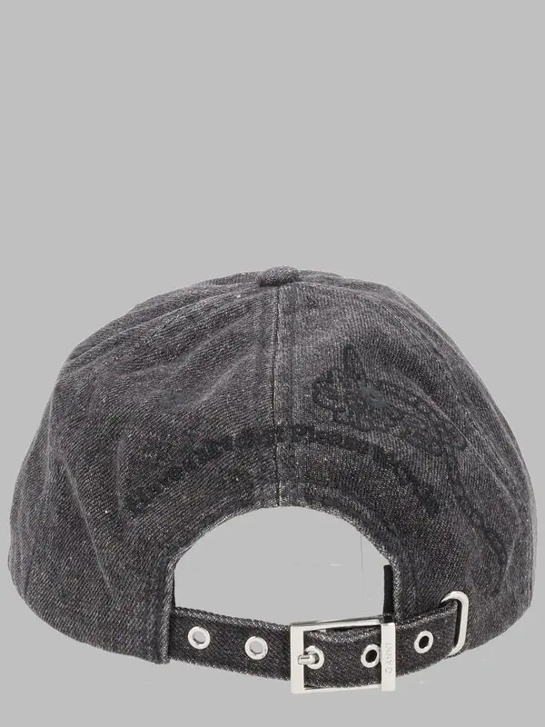 GANNI Cappello Da Baseball Con Ricami