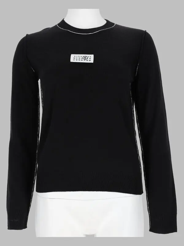 MAISON MARGIELA Maglia Con Patch Logo