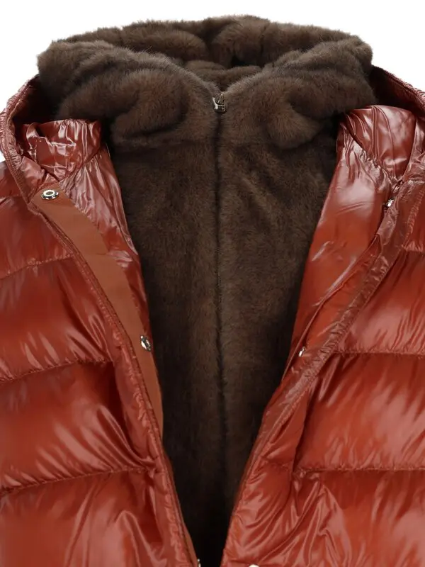 Herno Giacca In Nylon Ultralight E Melange Effetto Visone