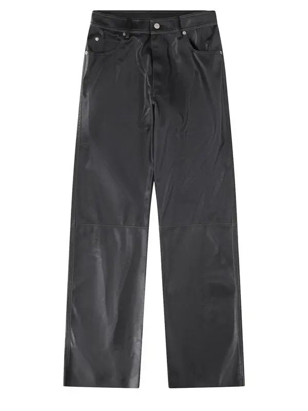 MAISON MARGIELA Jeans 5 Tasche Effetto Pelle - Black