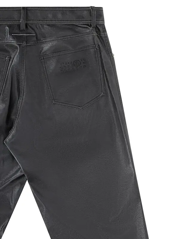 MAISON MARGIELA Jeans 5 Tasche Effetto Pelle