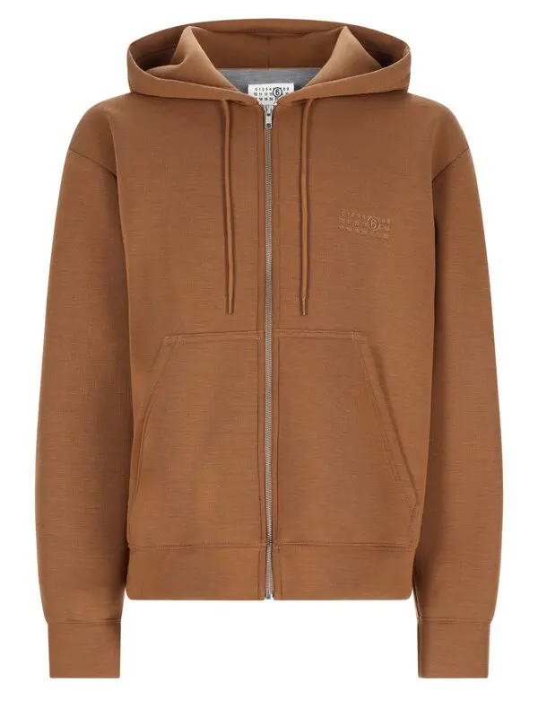 MAISON MARGIELA Felpa Con Zip E Cappuccio