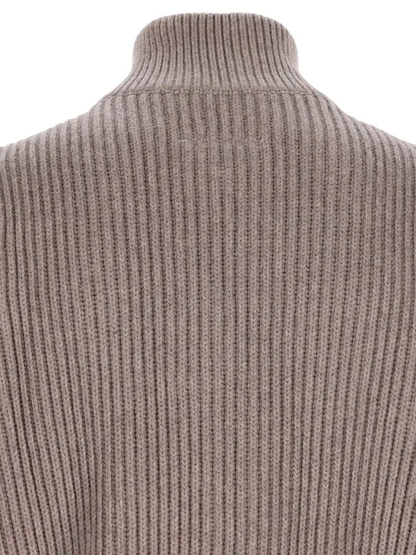 MAISON MARGIELA Maglia A Costine Con Zip