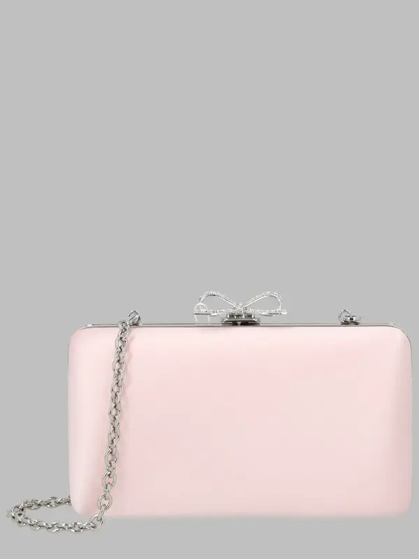 SELF-PORTRAIT Clutch Rosa In Raso