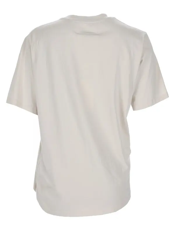 MAISON MARGIELA T-shirt Con Drappeggio E Patch Logo