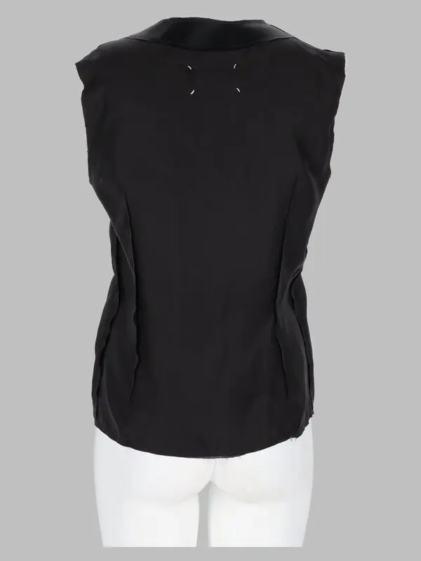 MAISON MARGIELA Top In Seta Con Scollo A V