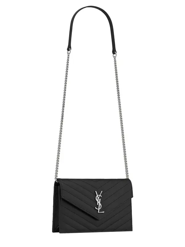 Saint Laurent Portafoglio Con Catena "envelope Cassandre