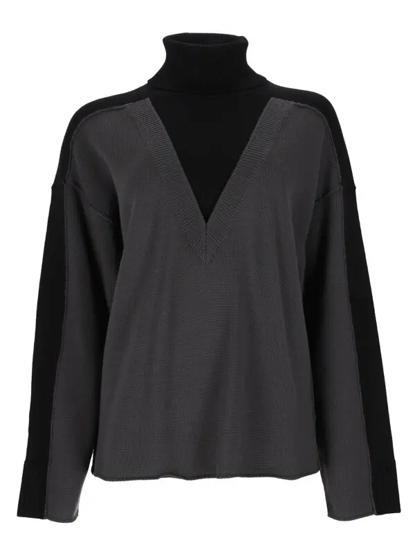 MAISON MARGIELA Maglia Pullover In Lana - Black