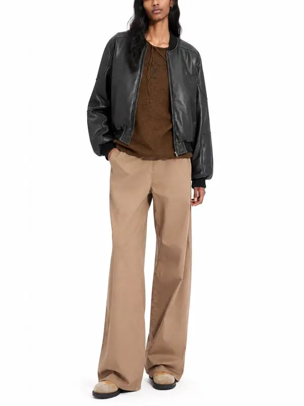 MAISON MARGIELA Knit Top With Fringed Detailing - Brown