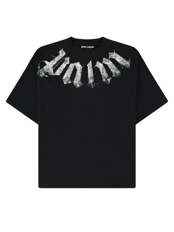 Palm Angels T-shirt Con Logo - Black