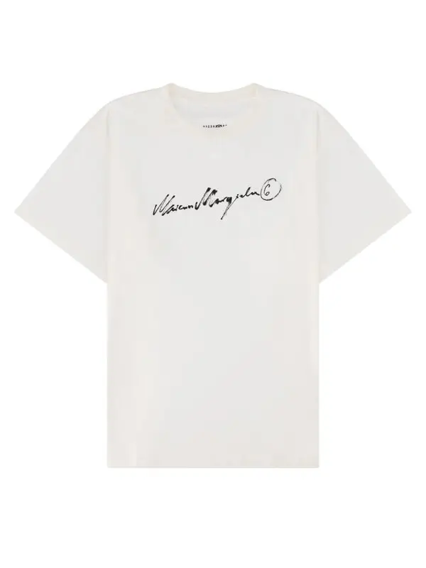 MAISON MARGIELA T-shirt Con Logo - White