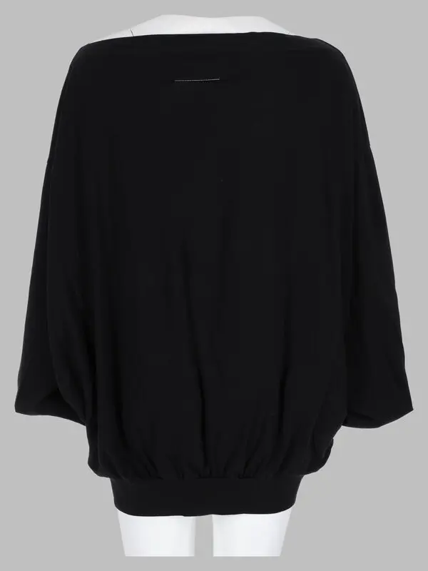 MAISON MARGIELA T-shirt Asimmetrica A Manica Lunga