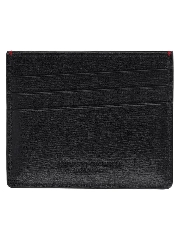 Brunello Cucinelli Portacarte In Pelle - Black